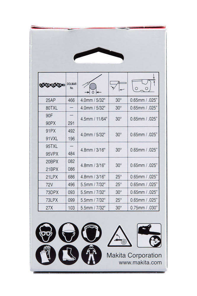 Makita 80TXL 250mm Saw Chain .325"/.043"