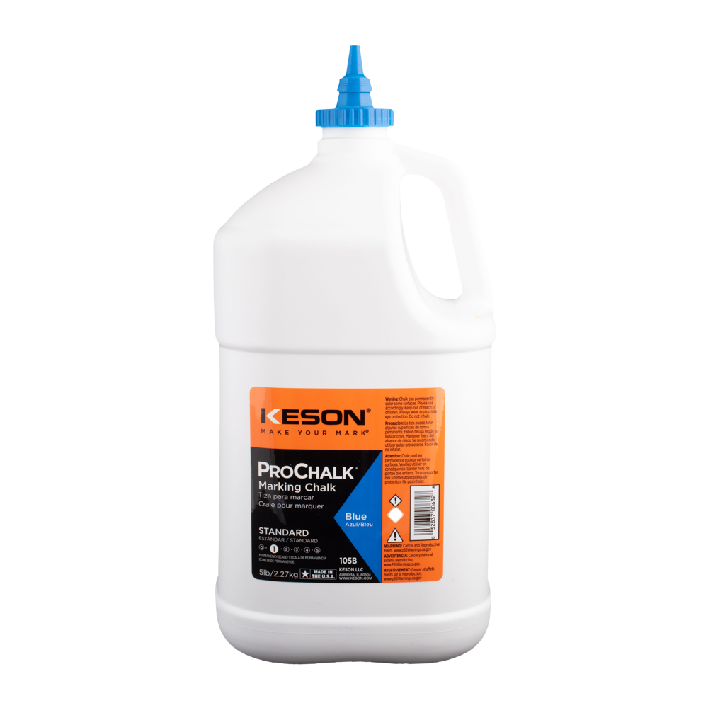 KESON ProChalk Standard Blue Marking Chalk - 2.27kg
