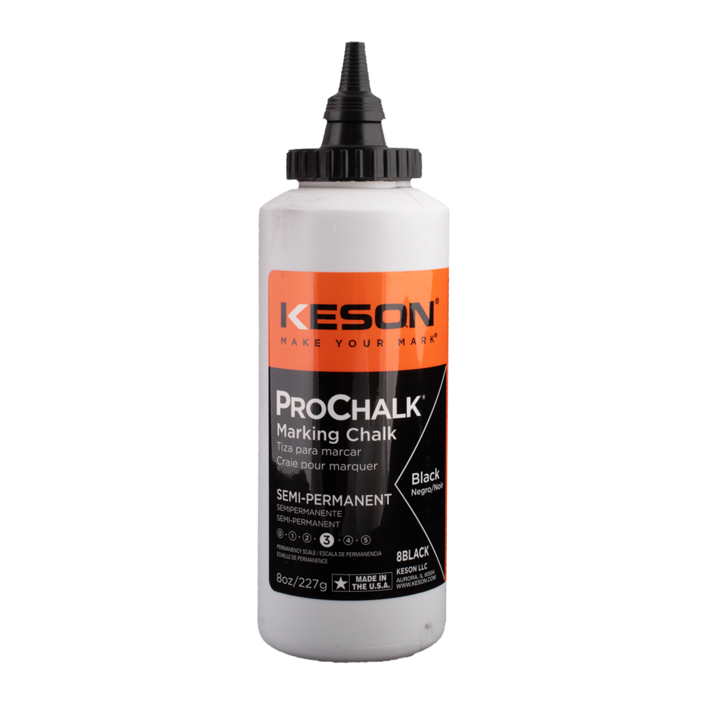 KESON ProChalk Semi-Permanent Black Marking Chalk - 227g