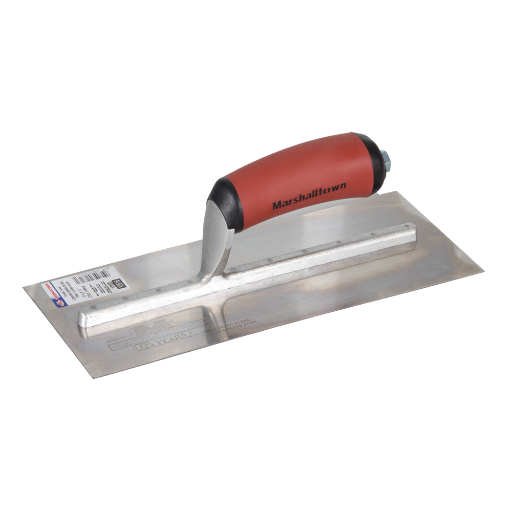 MARSHALLTOWN 275mm STAINLESS CURVED DRY WALL TROWEL -DURASOFT