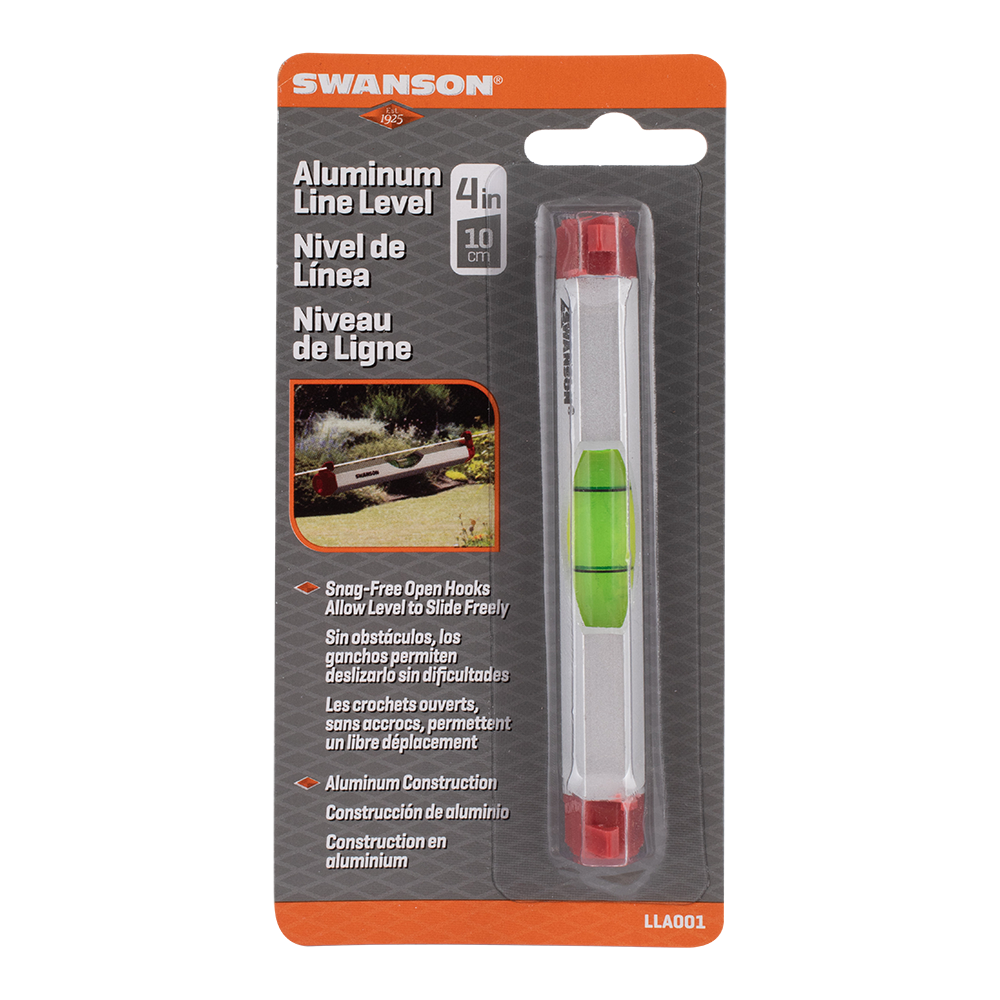 Swanson #LLA001 ALUMINIUM LINE LEVEL - 100mm