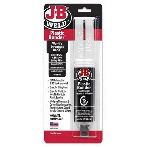 Plastic Bonder Adhesive Syrince Blk 25Ml