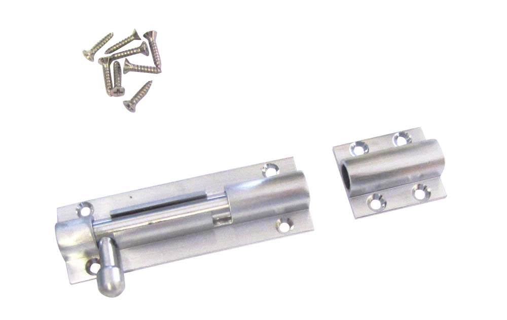 Barrelbolt Long 150mm Stn Chrm