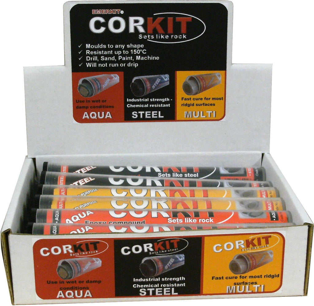 Emerkit Corkit Epoxy Putty - Steel 114g