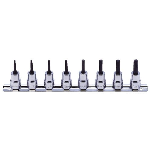 Koken RS3025/8-IP Torx Plus Bit Socket Set on Rail 8pc 3/8 in Dr 20IP-
