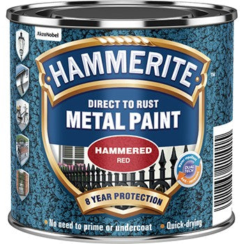 Hammerite Hammered 250ml Red
