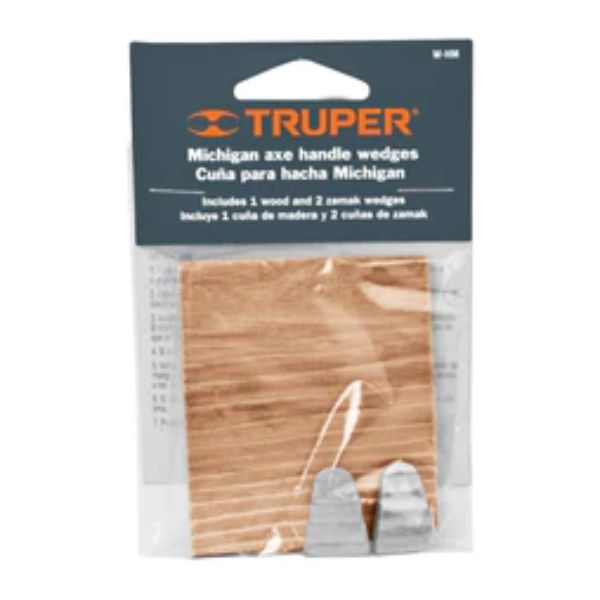 Truper Handle Repair Kit Axe - Wood & Steel Wedge W-HM