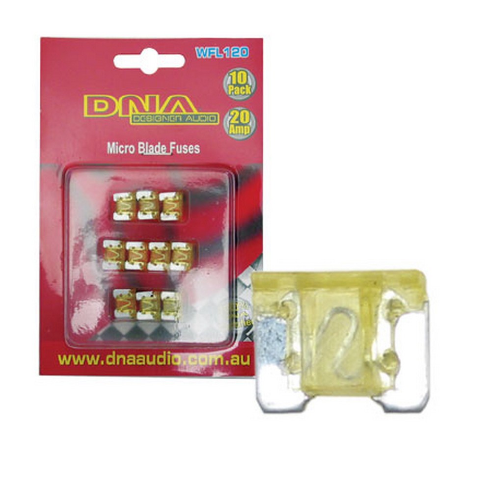 Blade Fuses Mini 20 Amp Fuse Low Profile Fuse Att 10 Pack