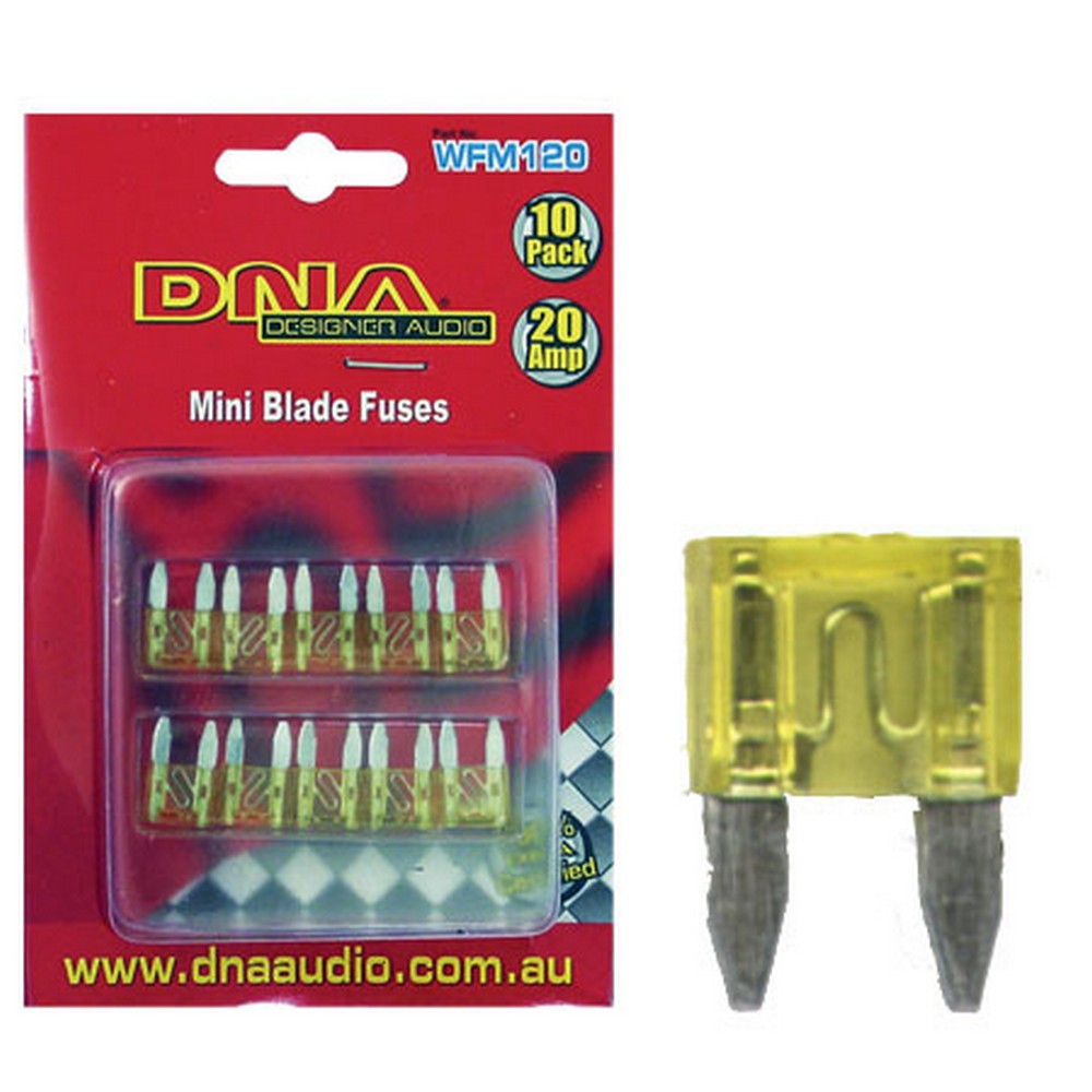 Blade Fuses Mini 20 Amp Fuse Atm 10 Pack
